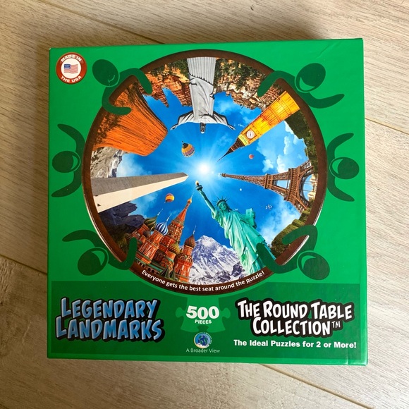 Games | Famous Landmark 50 Pc Round Puzzle | Poshmark